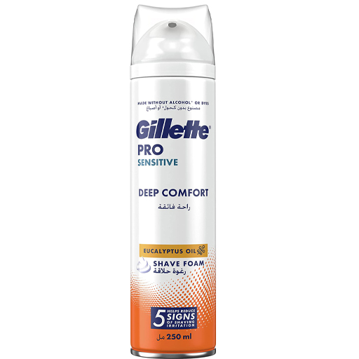 Gillette Foam Shaving Pro 200 ml Super Cooler PRO -DEP Comfort - Dr ...