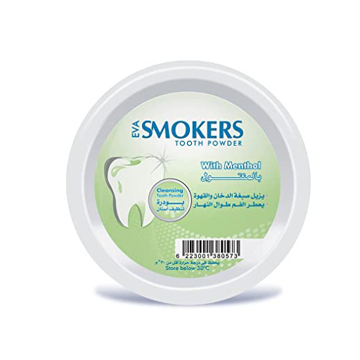 Eva Smokers Tooth Powder With Menthol, 40 gm – drahmedelezaby