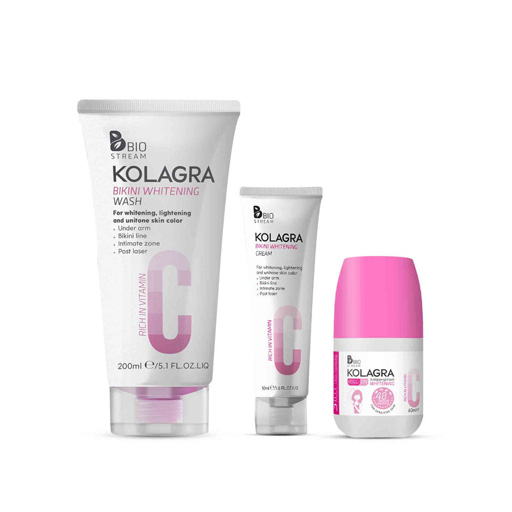 KOLAGRA BIKINI CREAM+WASG+ROLL ON – drahmedelezaby
