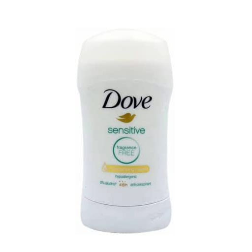 Dove Sensitive Fragrance Free Deodorant Stick 40ml – drahmedelezaby