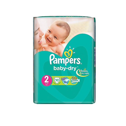 Pampers Diapers Baby Dry Mini 2, 10 Pcs – drahmedelezaby