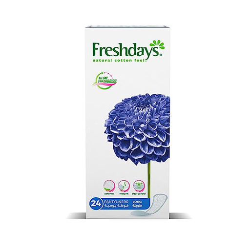 Freshdays Daily Liners Long 24 Pads – drahmedelezaby