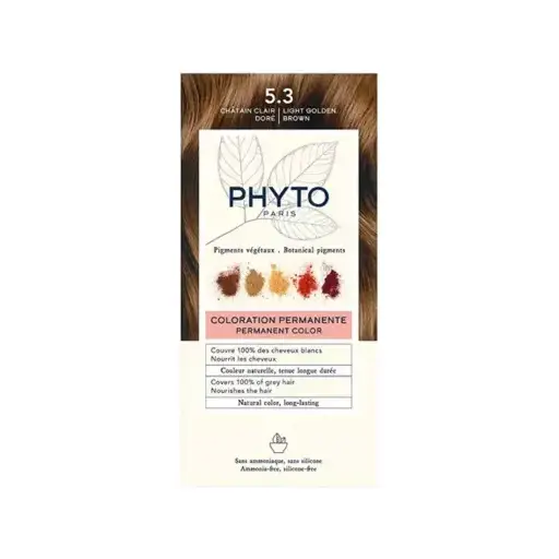 Phyto Color Permanent Hair Color 5.3 – Light Golden Chestnut